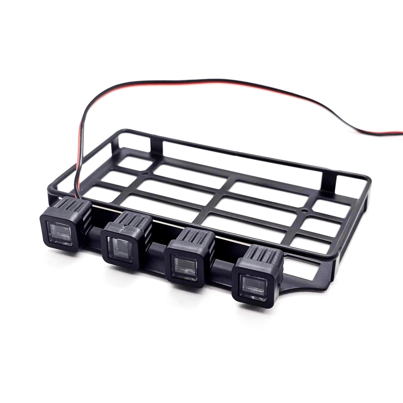 Metal Roof Rack with LED Spot Lights for 1/12 MN82 LC79 RC Crawler ...