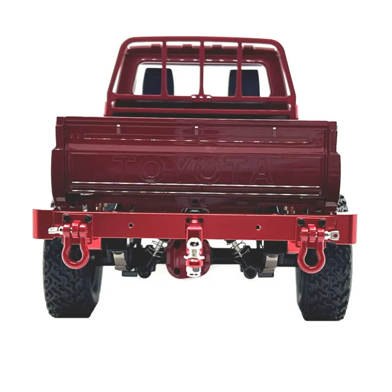 Metal Rear Bumper with Trailer Tow Hitch for MN82 LC79 1/12 RC Crawler ...