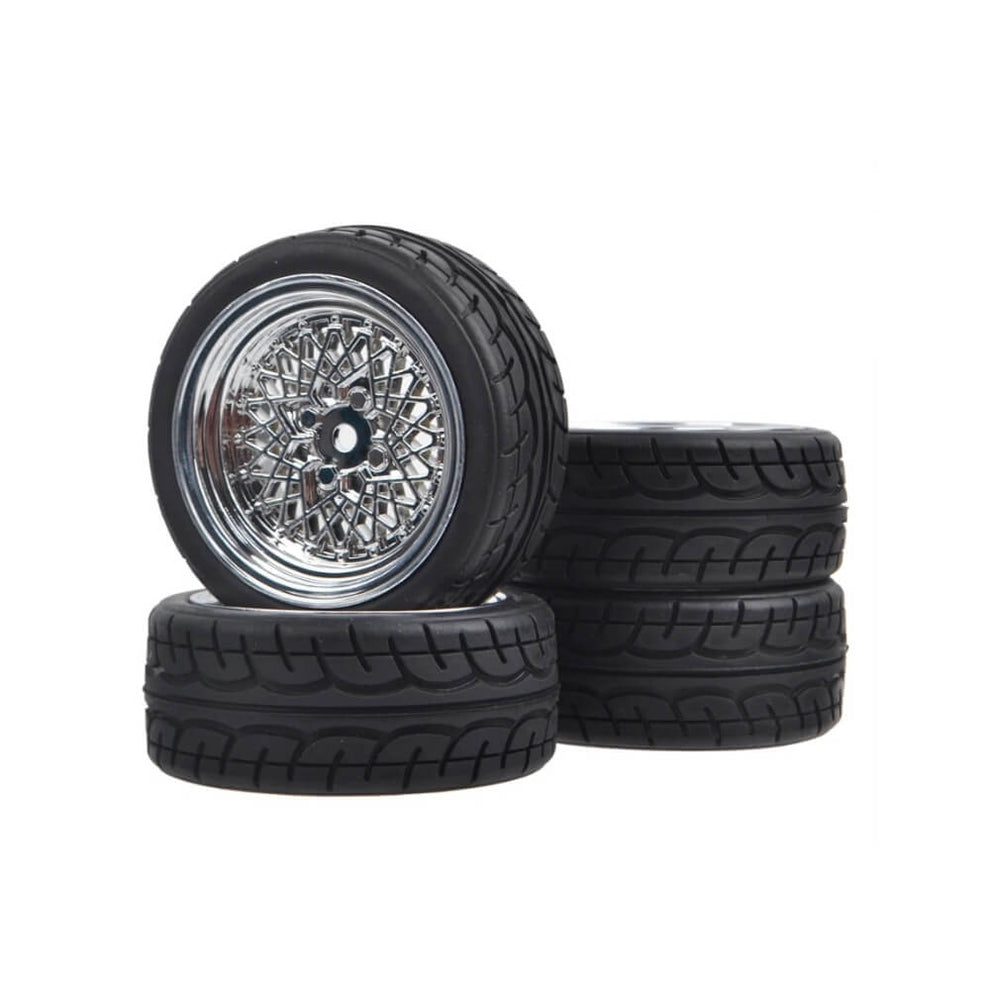 On-road Racing Silver Colour Wheel Set for 1/10 RC Cars – The Joy Box